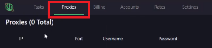 Step-by-step proxy setting tutorial in CyberSole Sneaker Bot