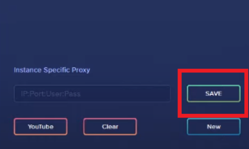 Step-by-step proxy setting tutorial in Dashe Sneaker Bot